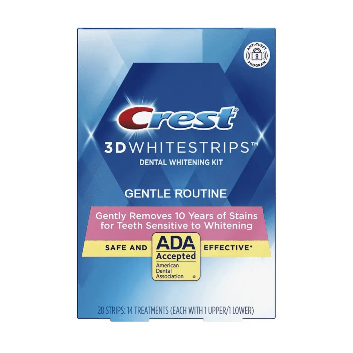 Bělící pásky Crest 3D White Whitestrips Gentle Routine – rychlebeleni.com